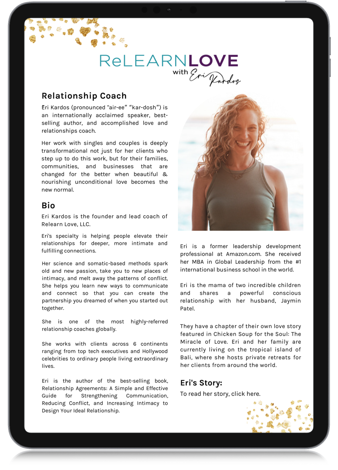 Speaking - ReLearn Love